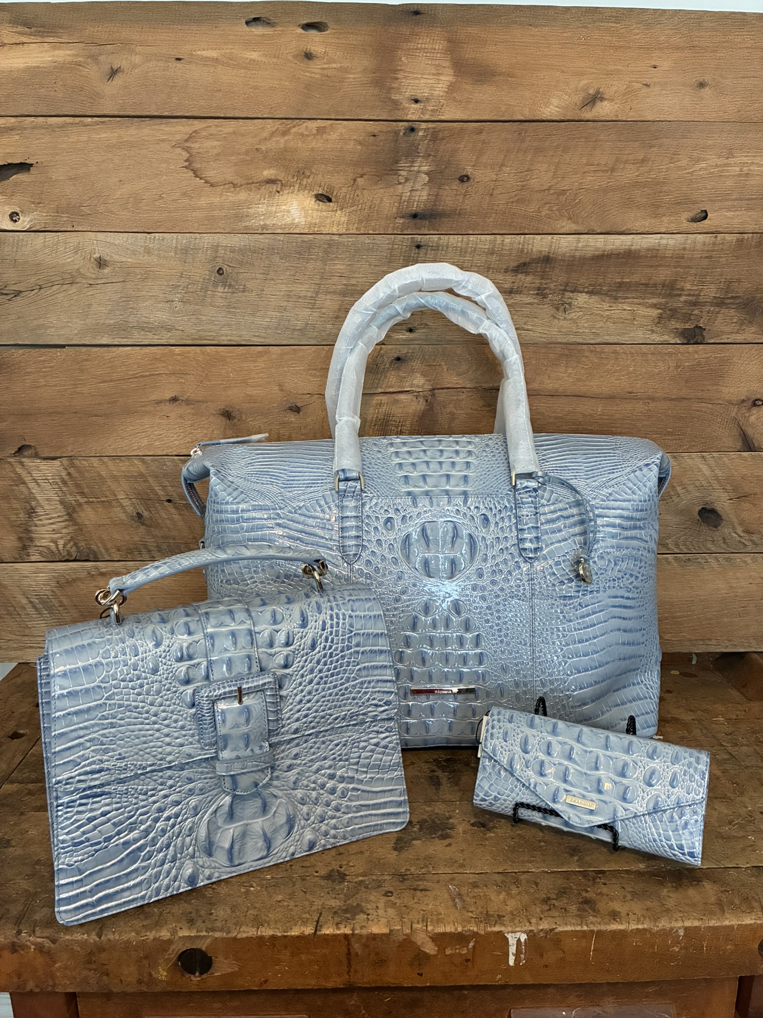 Brahmin Heavenly Blue Melbourne-Duxbury Weekender, Hallie & Veronica ...